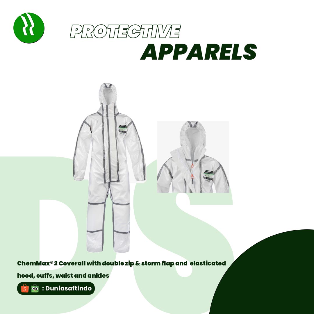 ChemMax® 2 Coverall with double zip & storm flap PRODUCTS