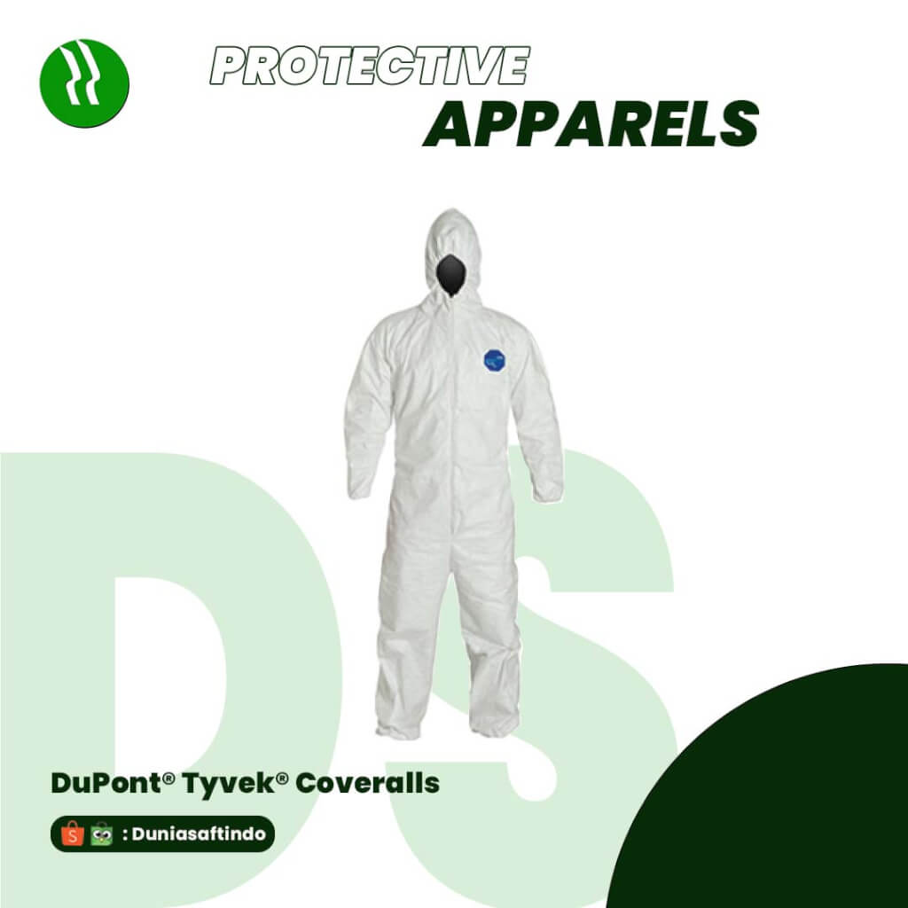 DuPont Tyvek Coveralls - Dunia Saftindo | Pusat Alat Safety Terlengkap