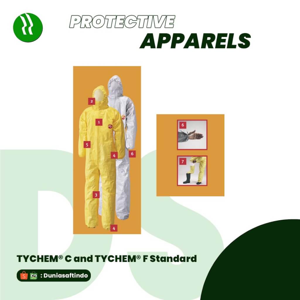 DuPont Tychem C & F - Dunia Saftindo | Pusat Alat Safety Terlengkap